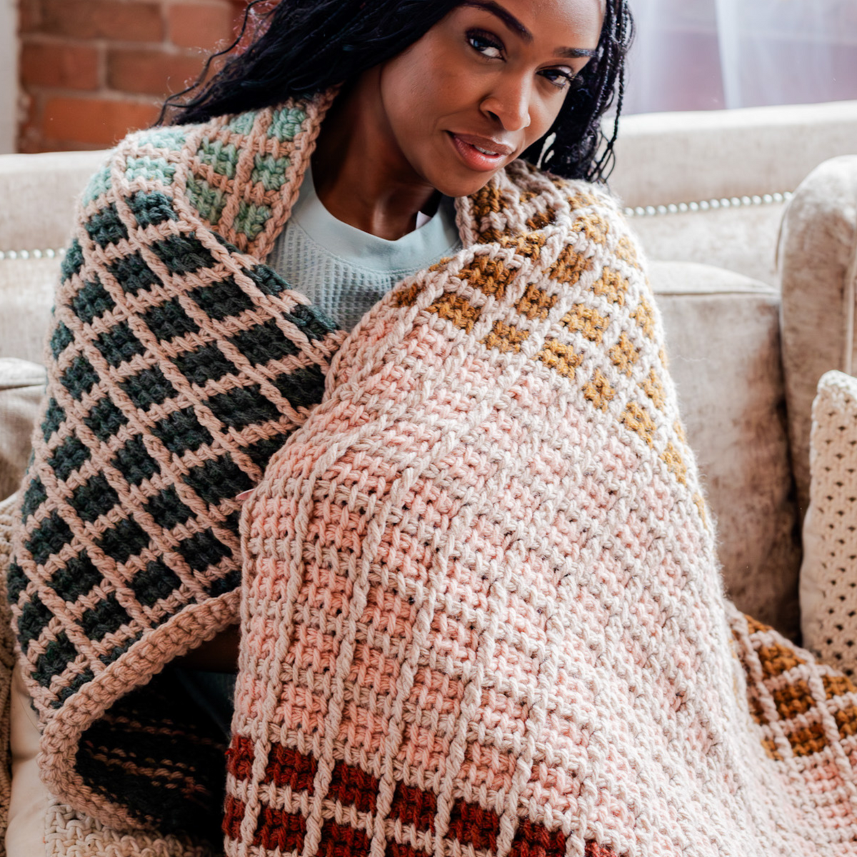 Joyful Afghan // Crochet PDF Pattern — TL Yarn Crafts