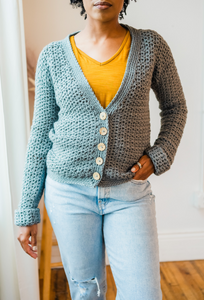 Toni Cuffed Cardi // Crochet PDF Pattern — TL Yarn Crafts