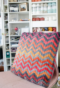 Easy Ripple Pillow // Tunisian Crochet PDF Pattern — TL Yarn Crafts